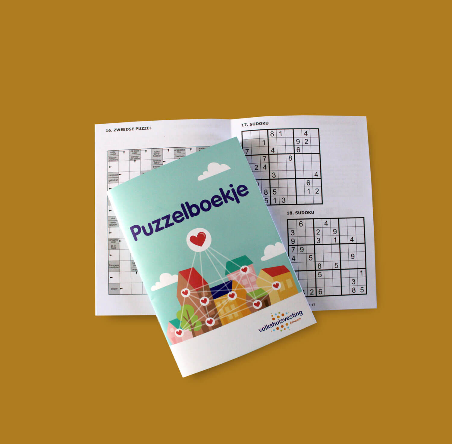 Puzzelboekjes bedrukken met eigen omslag! 36 pagina's puzzelplezier!